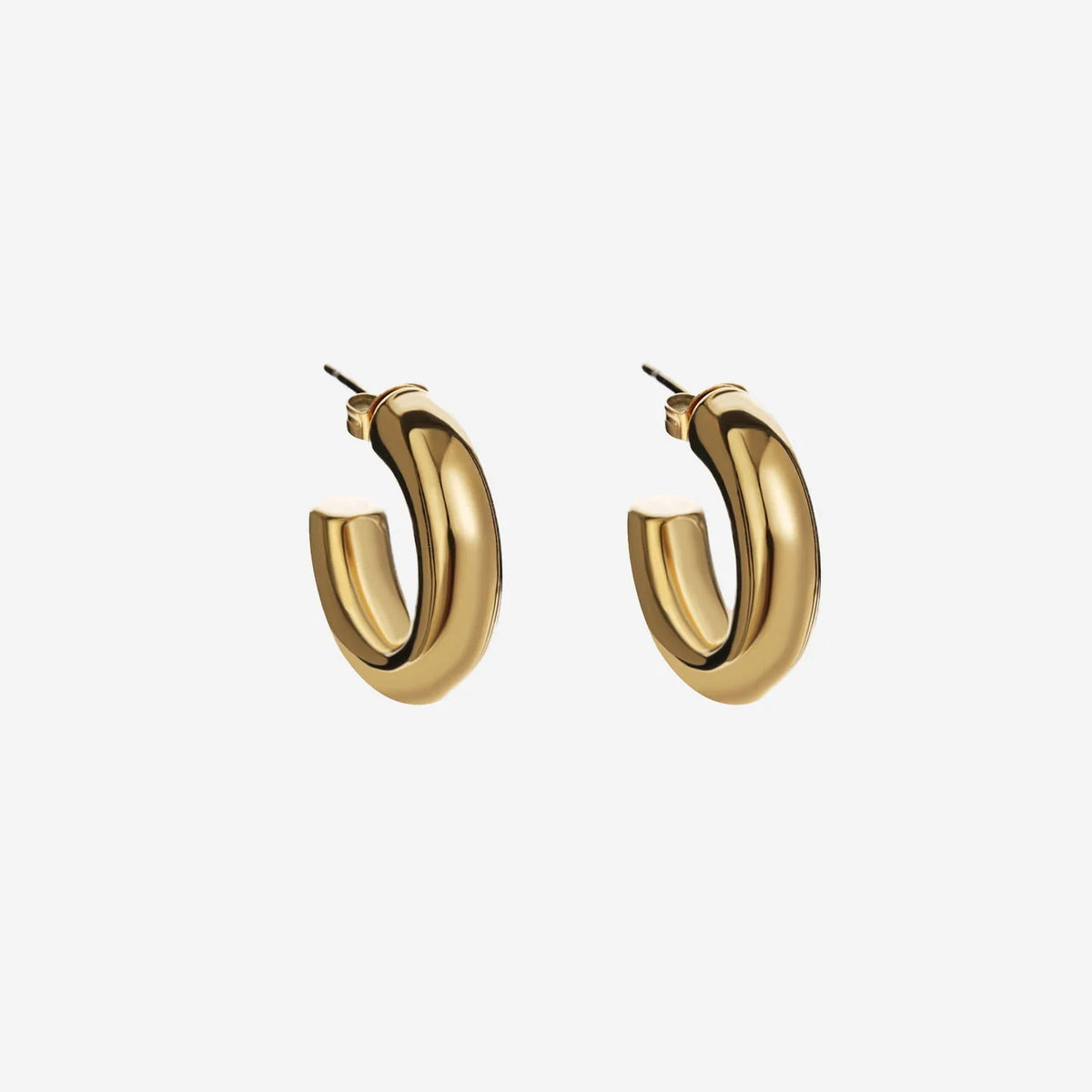 Bold Small Hoops | Gold – Naetur B.V.